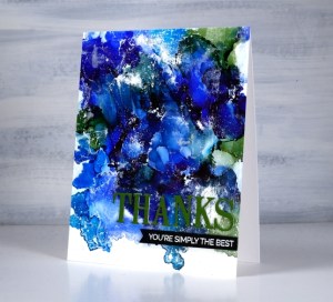 Alcohol ink gel print | Heather Telford